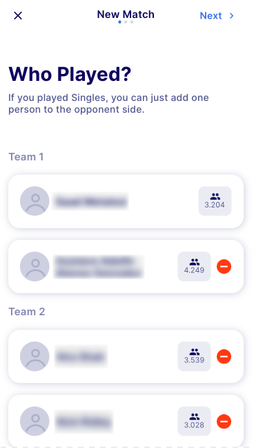 How to add a match? – DUPR