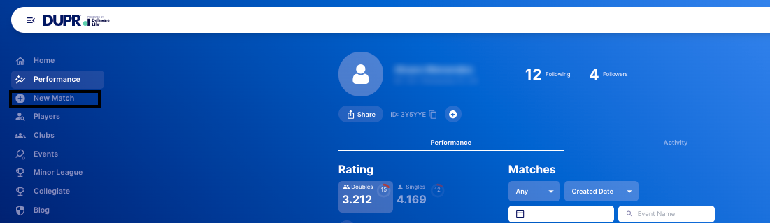 How to add a match? – DUPR