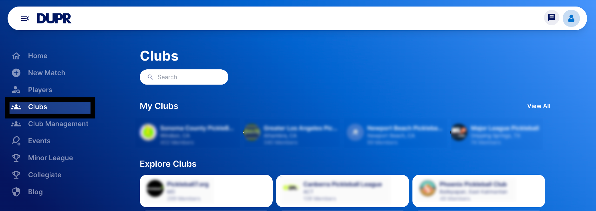 How do I join a digital club as a user? – DUPR